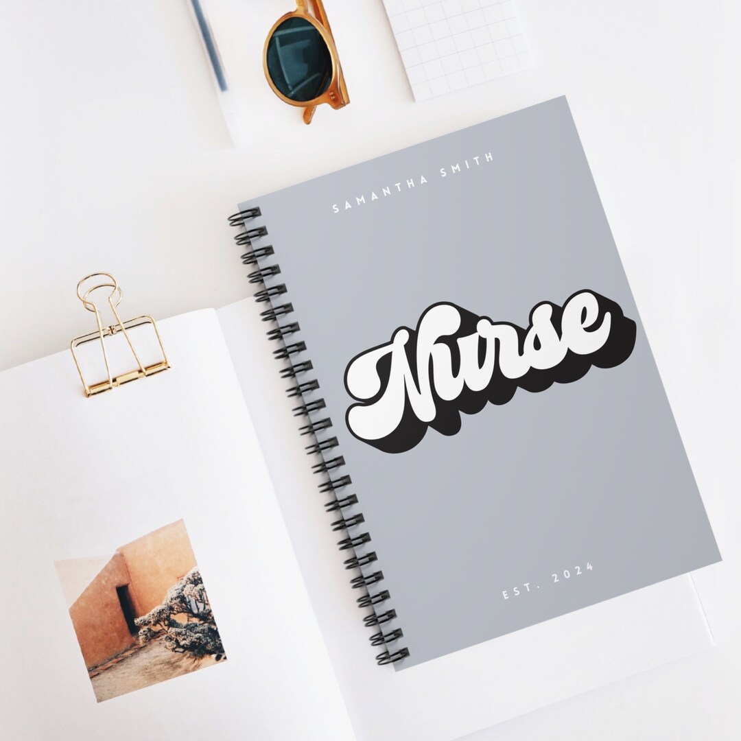 Personalized Nurse Spiral Notebook Ruled Line, Registered Nurse ...