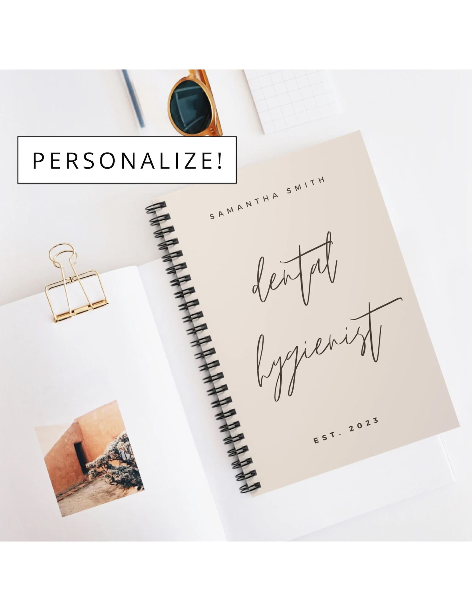 Personalized Dental Hygienist Notebook, Dental Hygienist Notebook ...