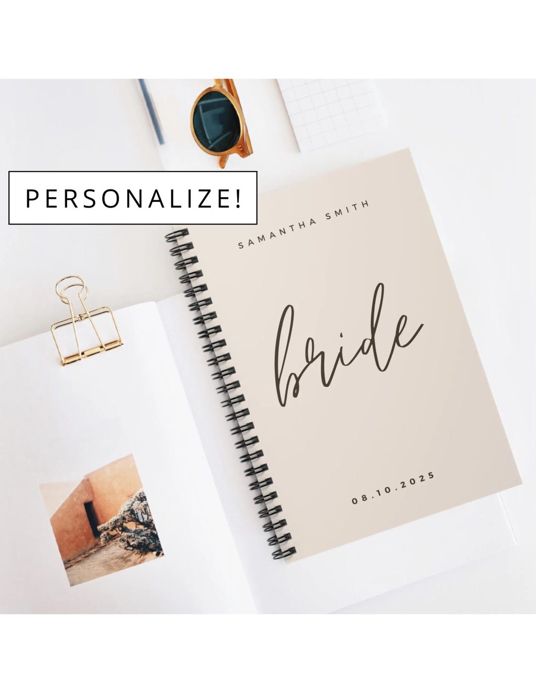 Bride Notebook, Bride to Be Gift, Wedding Planner Gift, 2025 Bridal ...