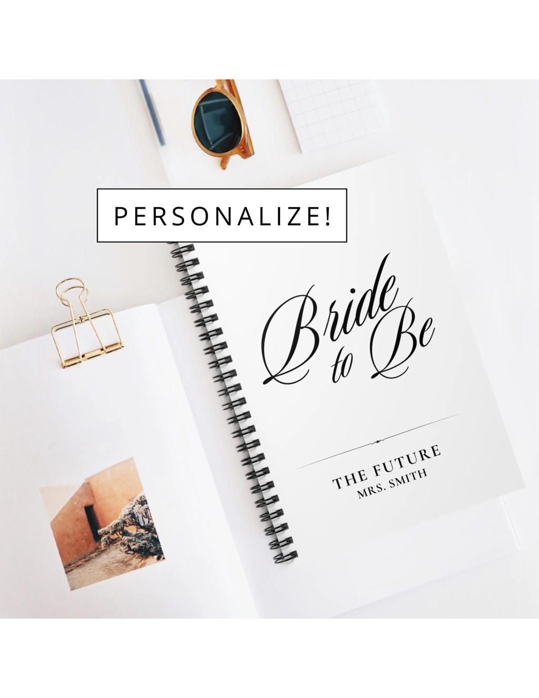 Customized Future Mrs. Bride Notebook, Celbrating the Bride to Be ...