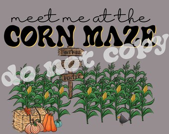 Corn Maze Clipart - Etsy