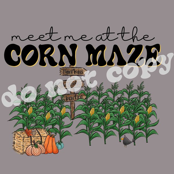 Corn Maze Clipart - Etsy