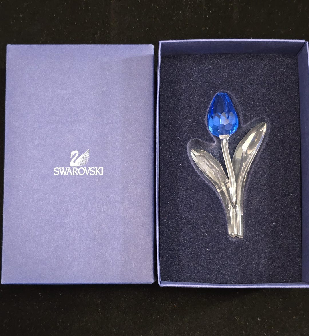 Vintage Swarovski Collectors Society SCS Membership Renewal Tulip, Blue ...