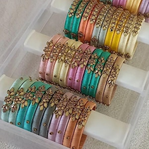 Silk Thread Bangles - Etsy