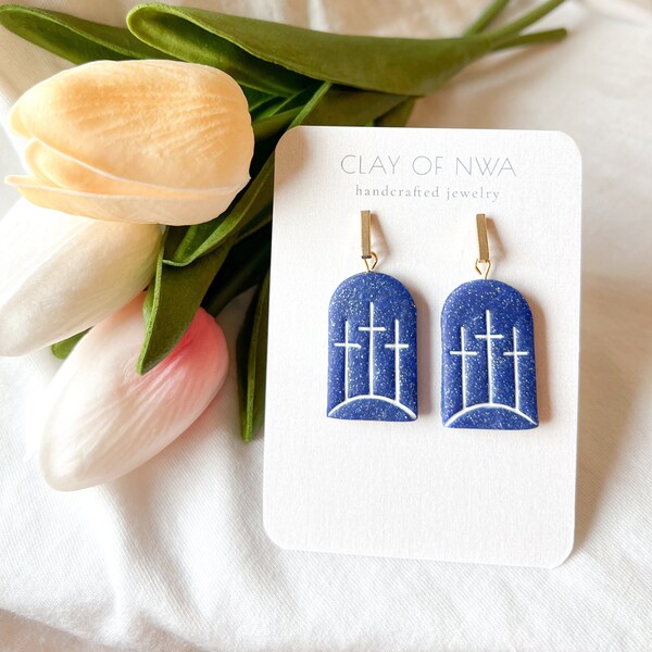 Easter Cross Earrings - Etsy
