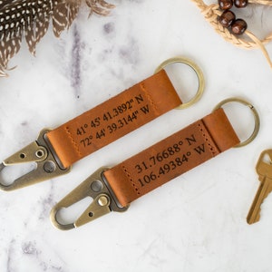 Best Christmas Gifts. Personalized Leather Keychain. Custom Leather ...