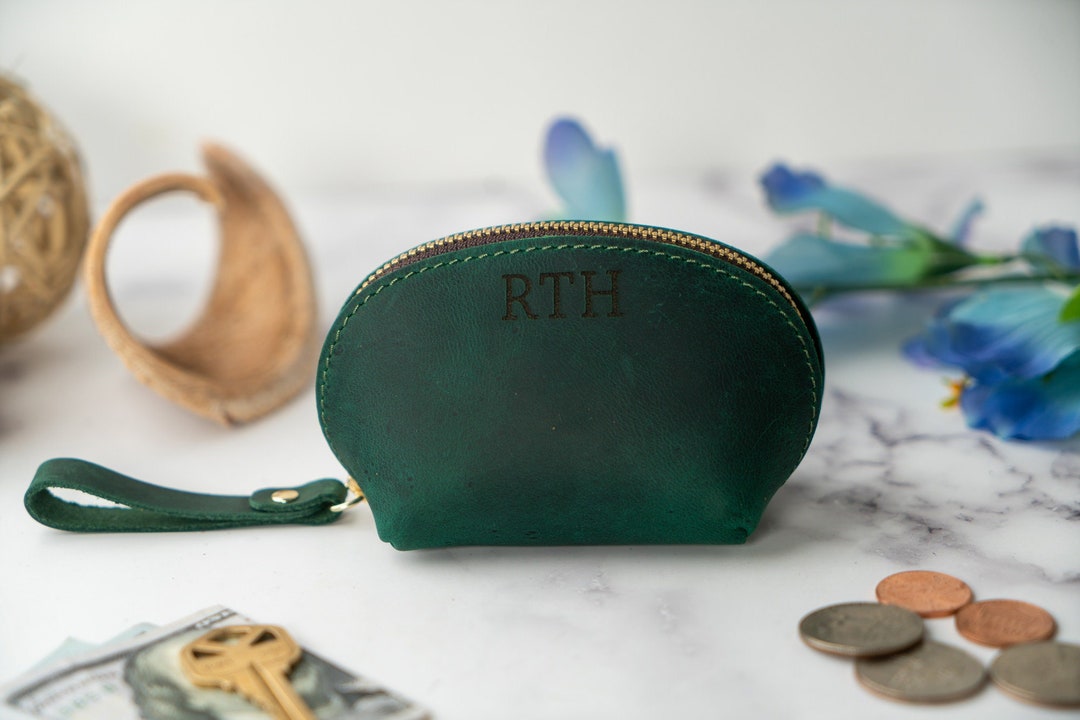 Christmas Personalized Leather Pouch, Small Earphone Case, Mother's Day ...