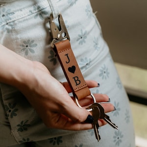 Best Christmas Gifts. Personalized Leather Keychain. Custom Leather ...