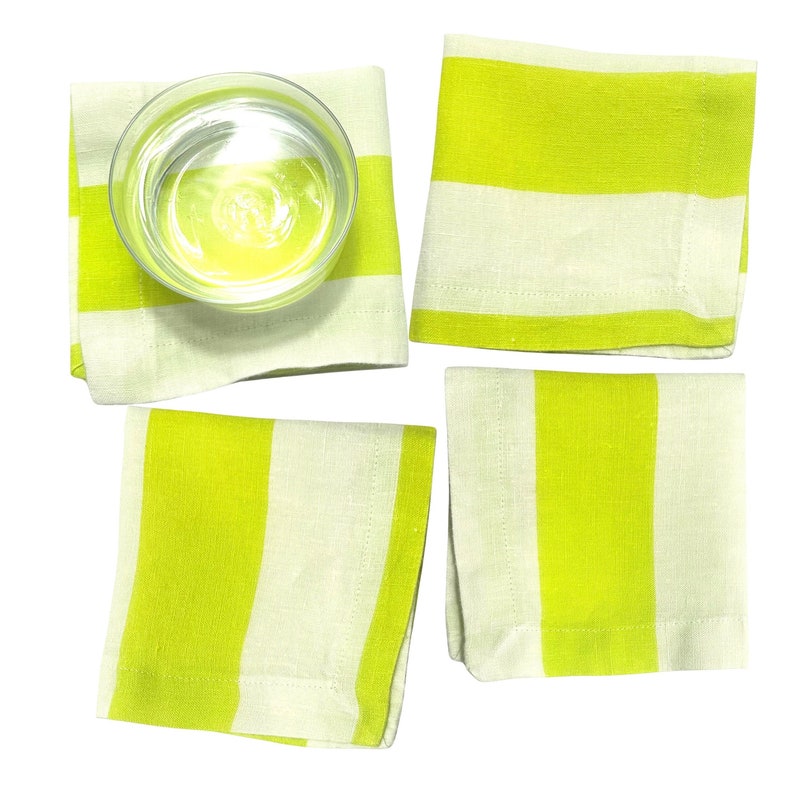 Chartreuse Napkins - Etsy
