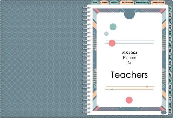 Digital Teacher Planner 2022-2023 - Etsy