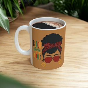 Black Girl Magic Mug, Black Girls Are Magic, Afro Women, Afro Art ...