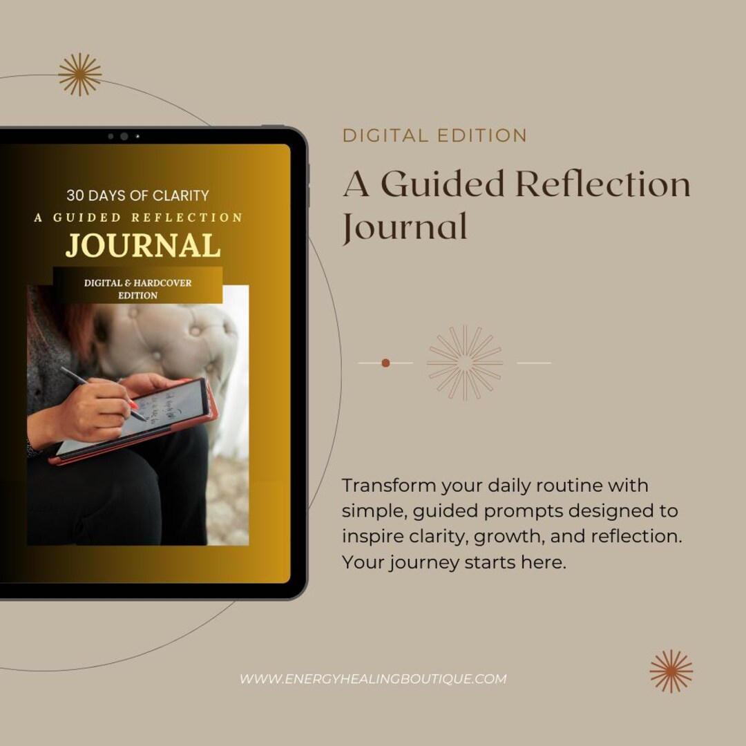 4-week Guided Reflection Journal for Mindset Reset | Digital Fillable ...