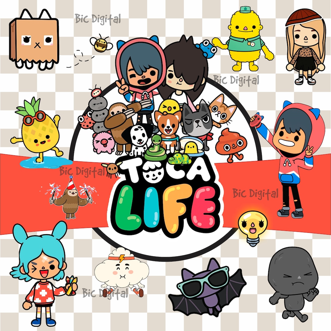 Papeles digitales Toca Life Clipart PNG Scrapbook Toca Life - Etsy México