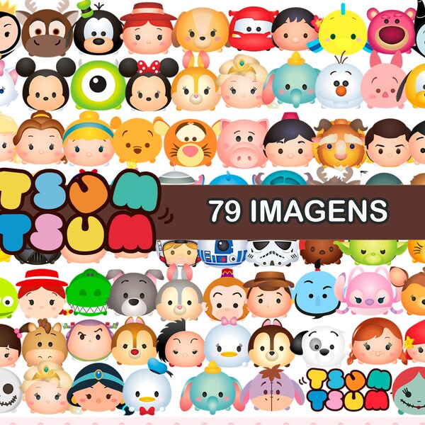 Tsum Tsum Clipart - Etsy