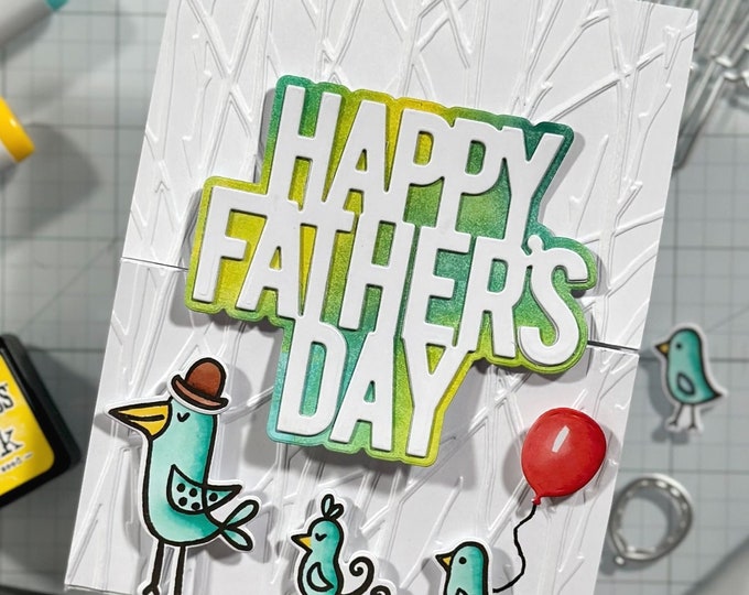 Happy Fathers Day Bird Card - Etsy