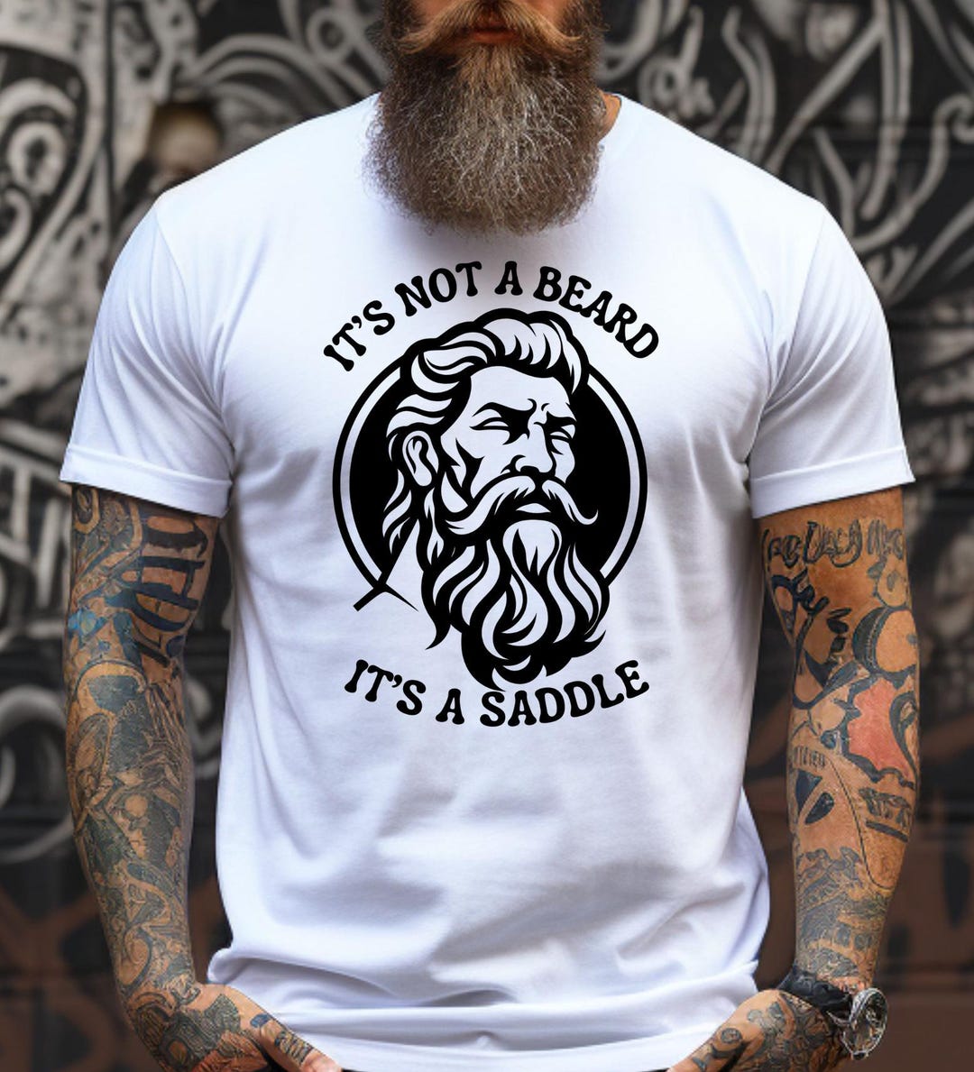 It's Not A Beard It's A Saddle T-shirt, Funny Gift for Him - Etsy