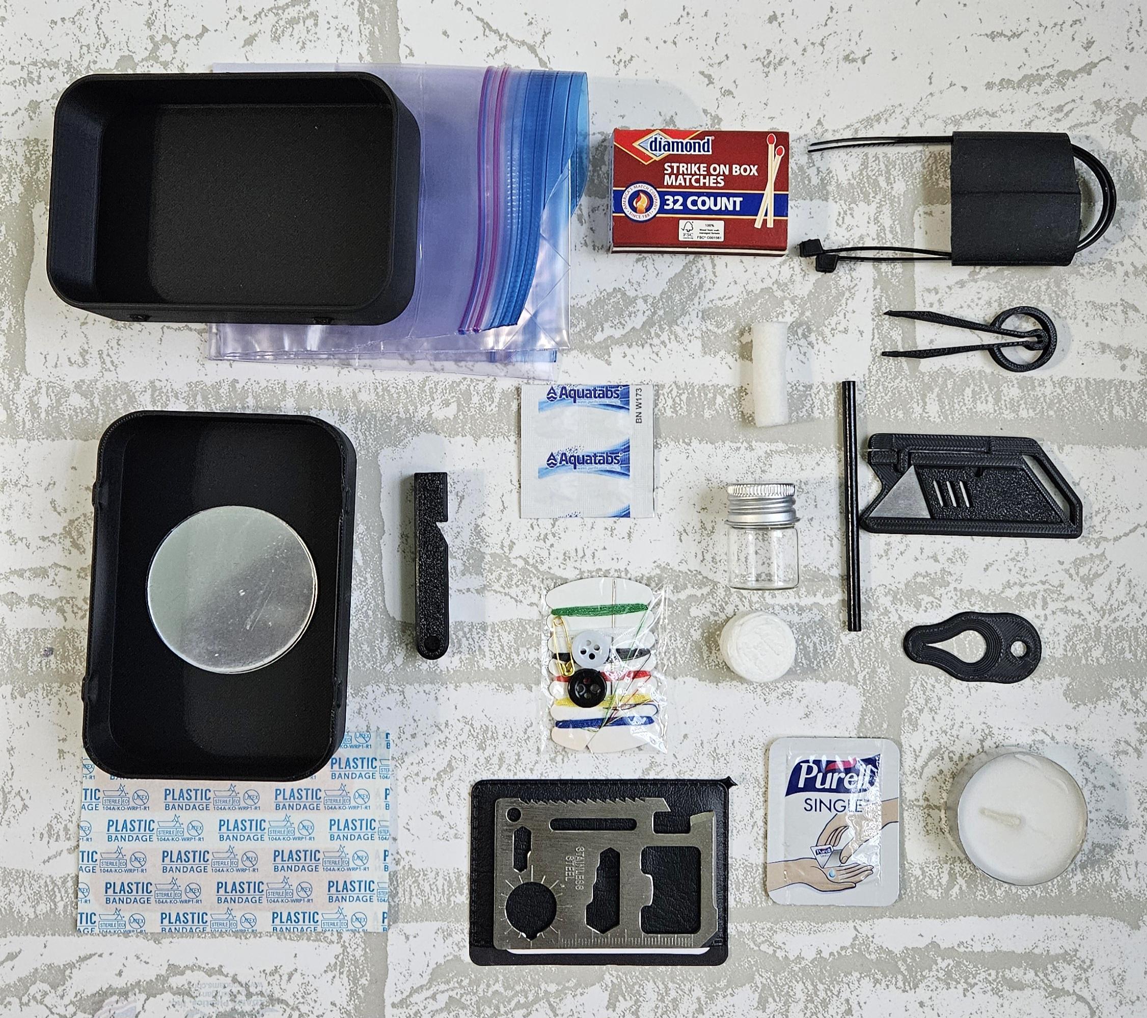 Survival Kit EDC Kit Gift All in One Pocket Survival Kit Emergency SOS ...