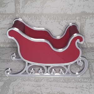 Santa's Sleigh, Christmas Decor - Etsy