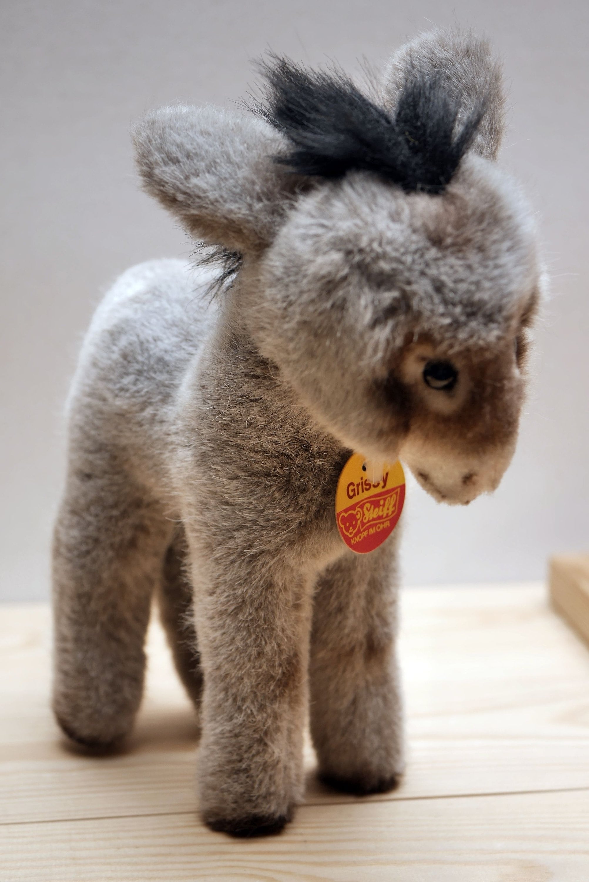 Steiff Donkey Grissy 3605/20, With Button, Flag and Shield, 1980, 22 Cm - Etsy UK