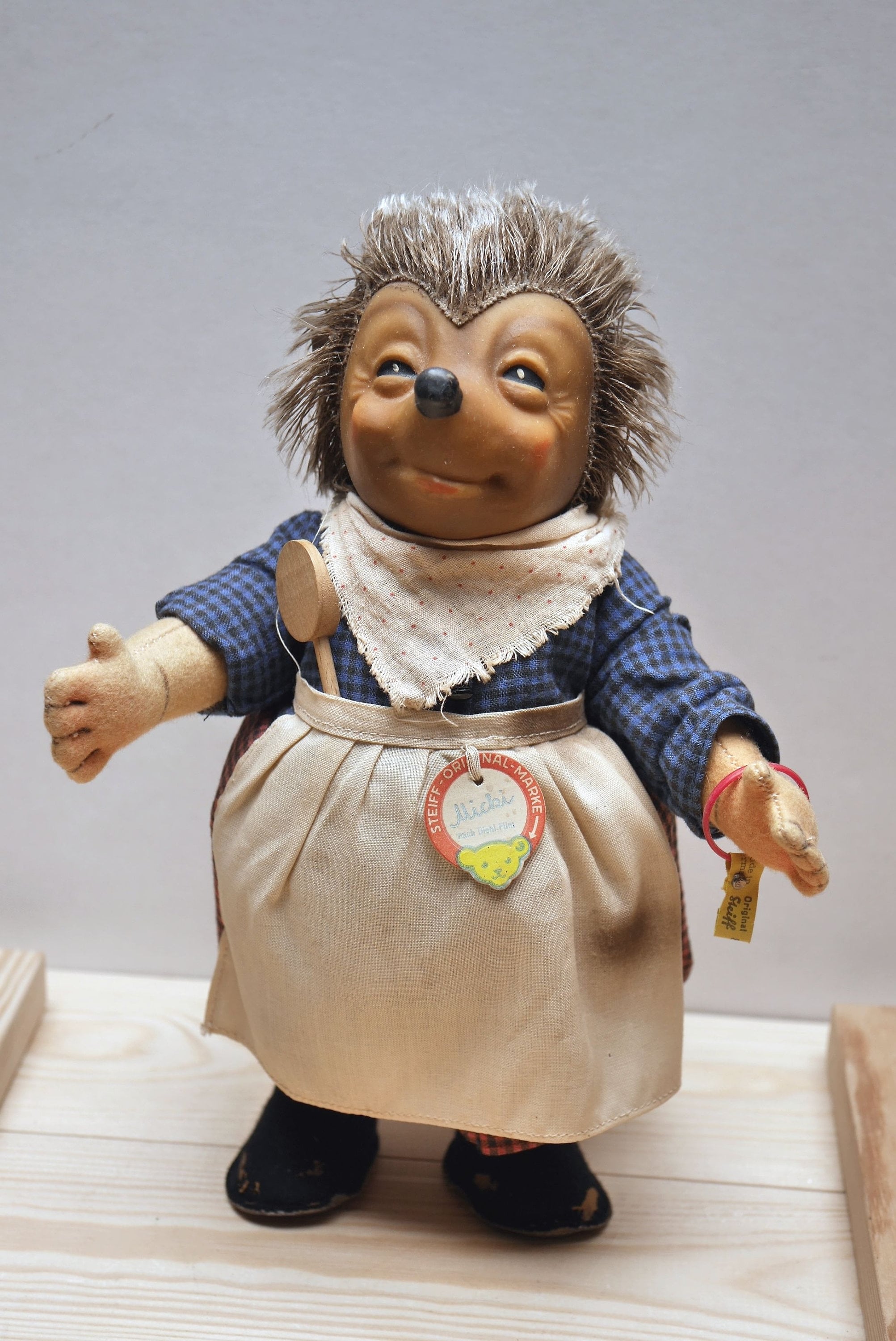 60s Vintage Mecki Hedgehog Toy German Cartoon Character Figure ...