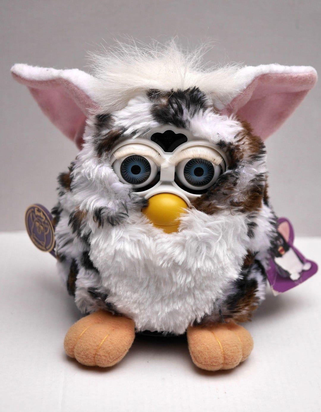 1998 Furby SNOW LEOPARD, TIGER, With All Ids, Plush Toy Model 70-800 ...