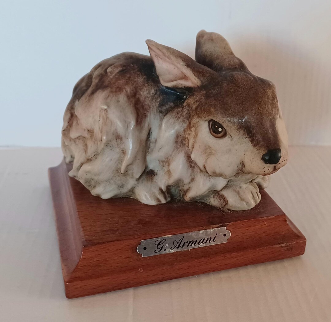 Giuseppe Armani Capodimonte Porcelain RABBIT, Easter, Florence Wildlife ...