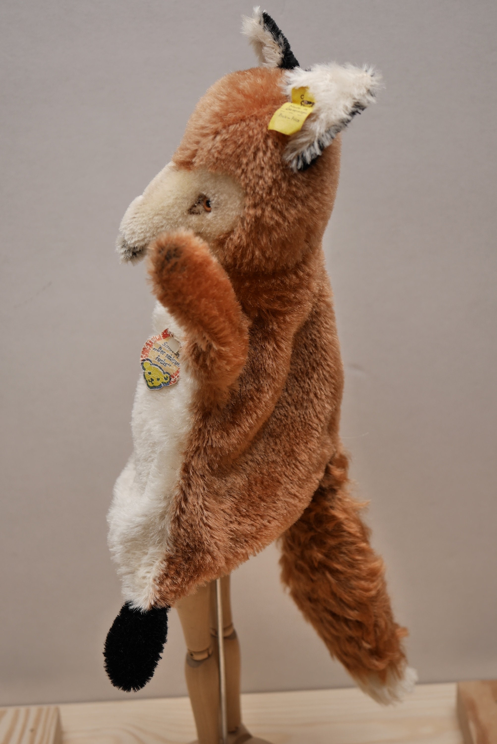 Steiff Fox Smardy the Clever Fox, Hand Puppet, 6990/18, Vintage 60s, K ...