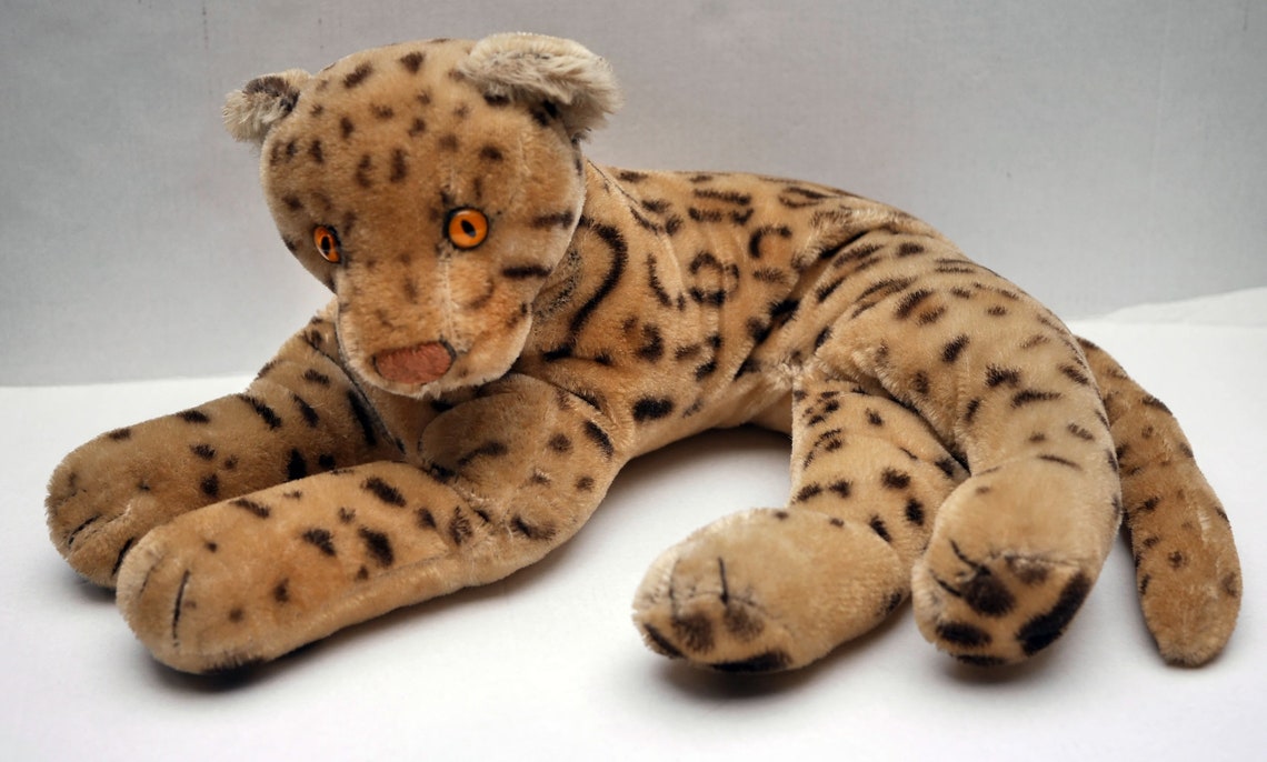 Vintage Steiff Ozelott, Leopard, 2328/00, 1964-67, 34 Cm, With Original Button in Ear, Rare - Etsy