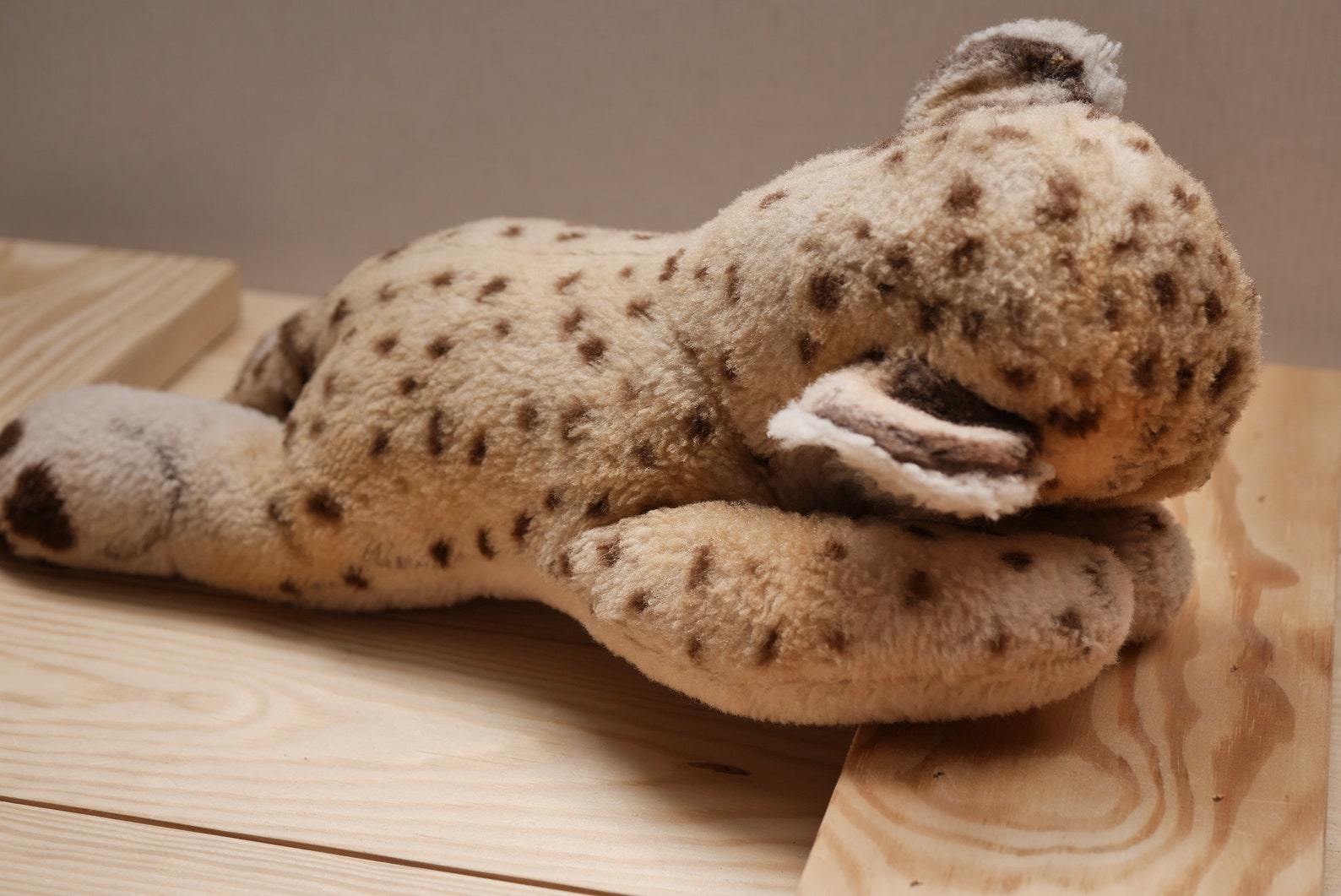 Vintage STEIFF Sleepy Leopard Floppy With Rattle, 25 Cm, 1960s With ...