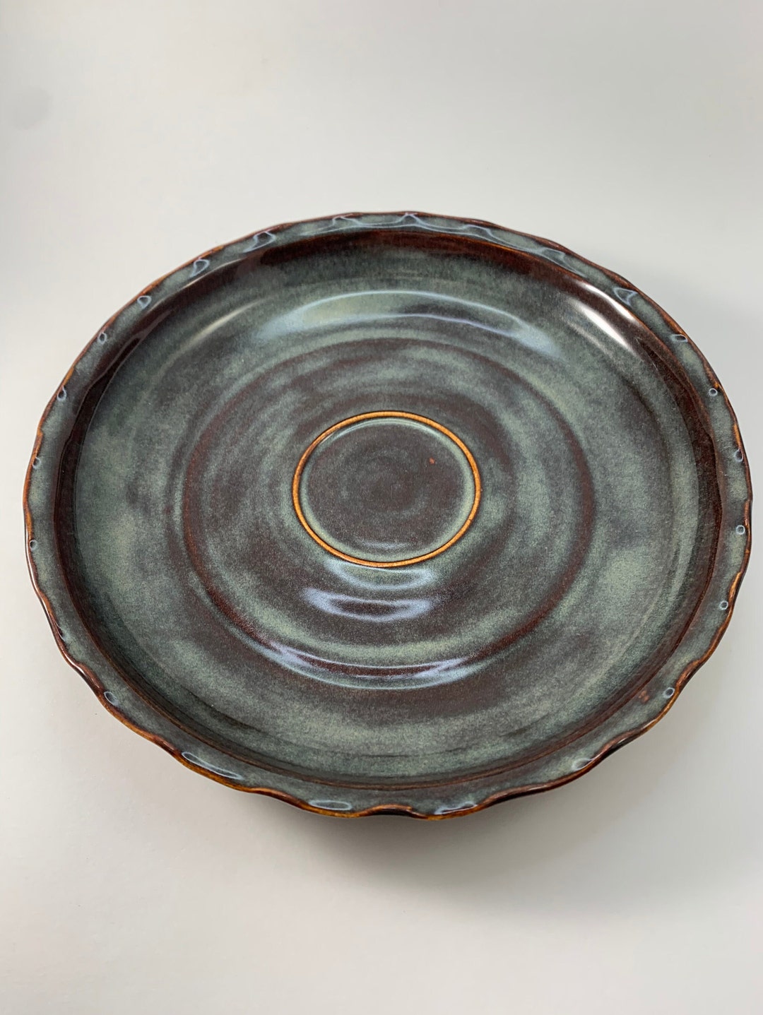 Large Pie Pan Pie Dish Handmade Ceramic - Etsy