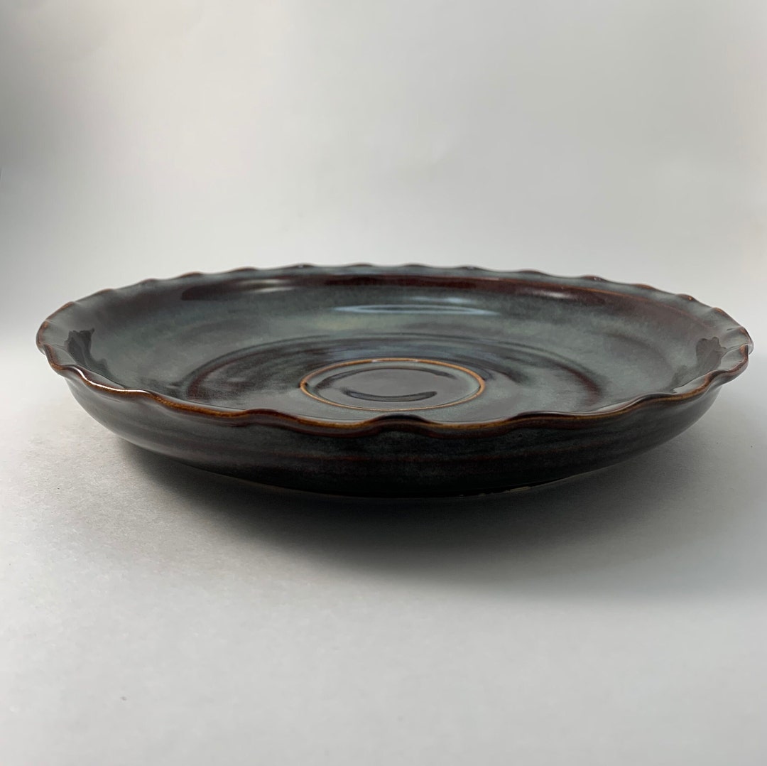 Large Pie Pan Pie Dish; Handmade Ceramic - Etsy