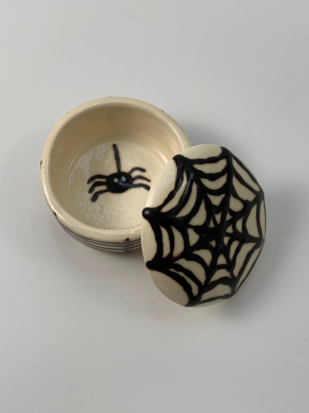 Mini Spider Web Dish, Trinket Jar Container - Etsy