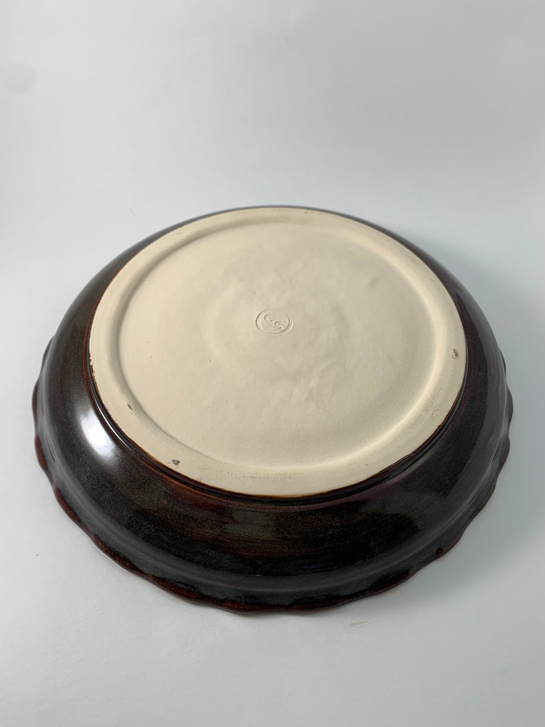 Large Pie Pan Pie Dish; Handmade Ceramic - Etsy