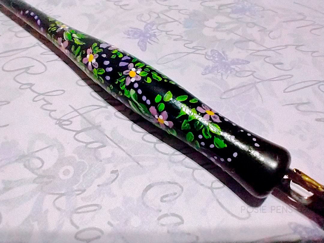 Hand-painted Dip Pen Nib Holder, for Italic, Gothic, and Other ...