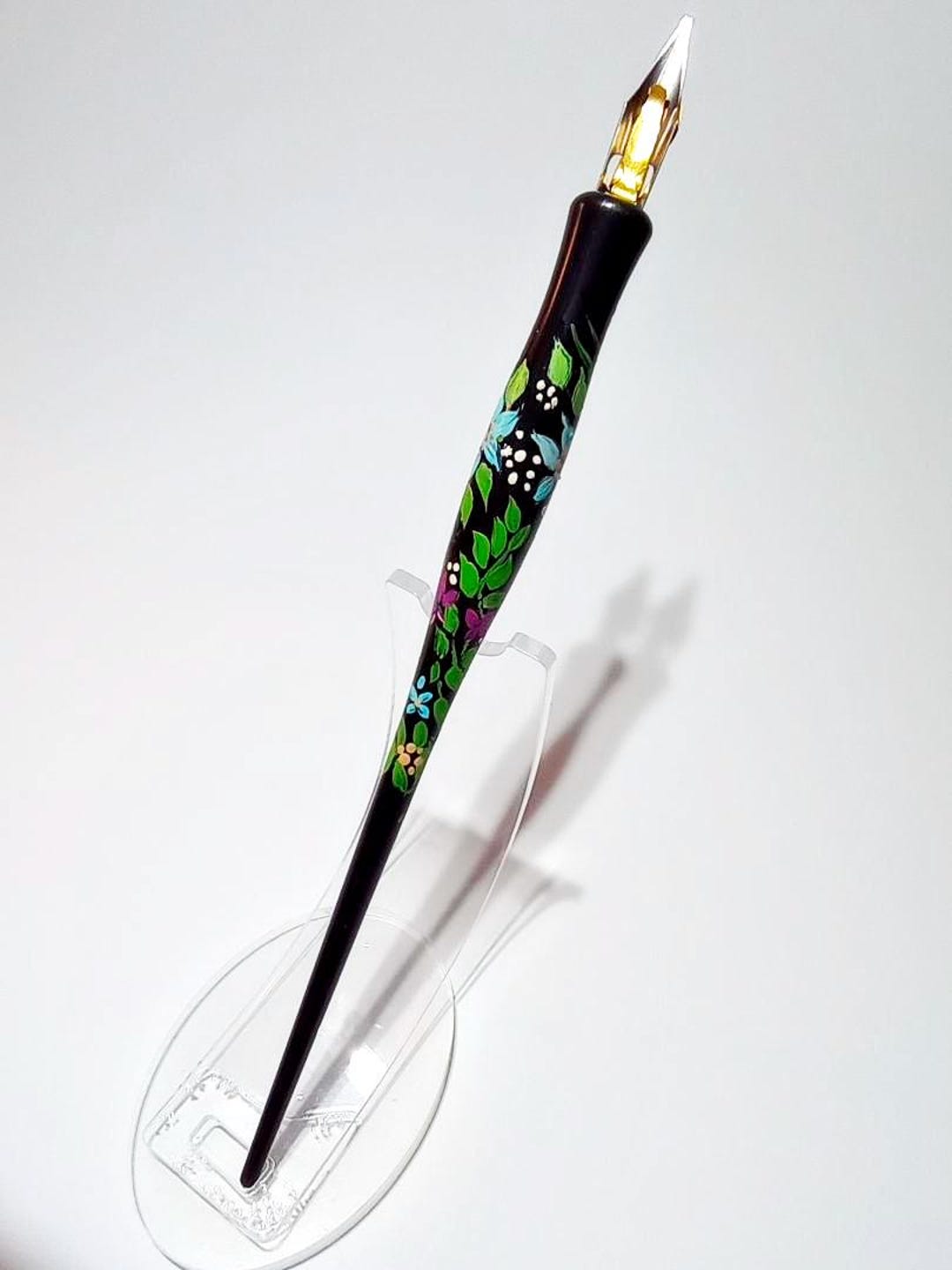 Hand Painted Calligraphy Pen Nib Holder Nib Included - Etsy