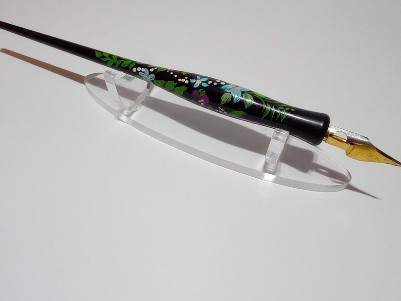Hand Painted Calligraphy Pen Nib Holder Nib Included - Etsy