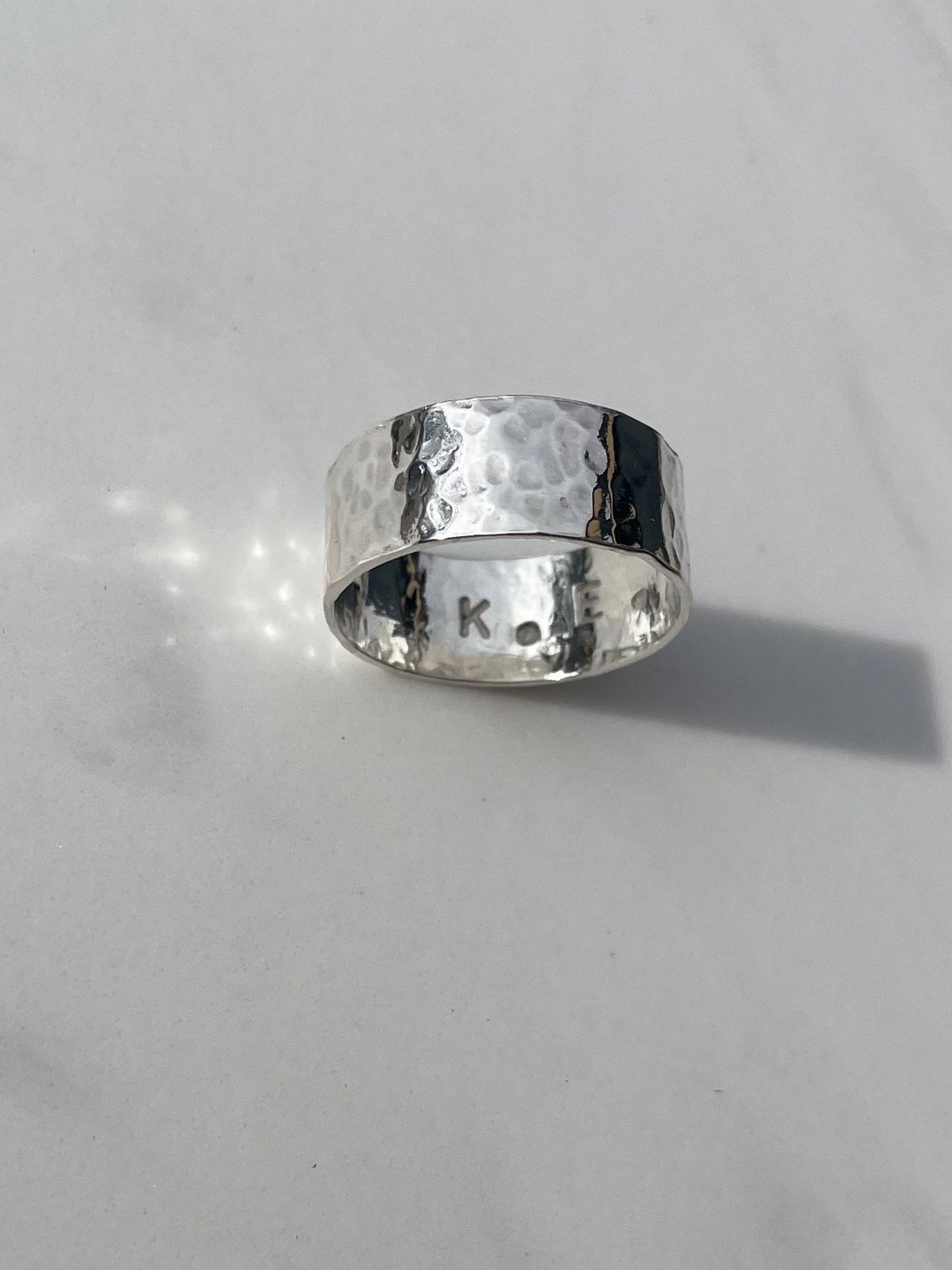 Thick Band Textured Ring - Etsy