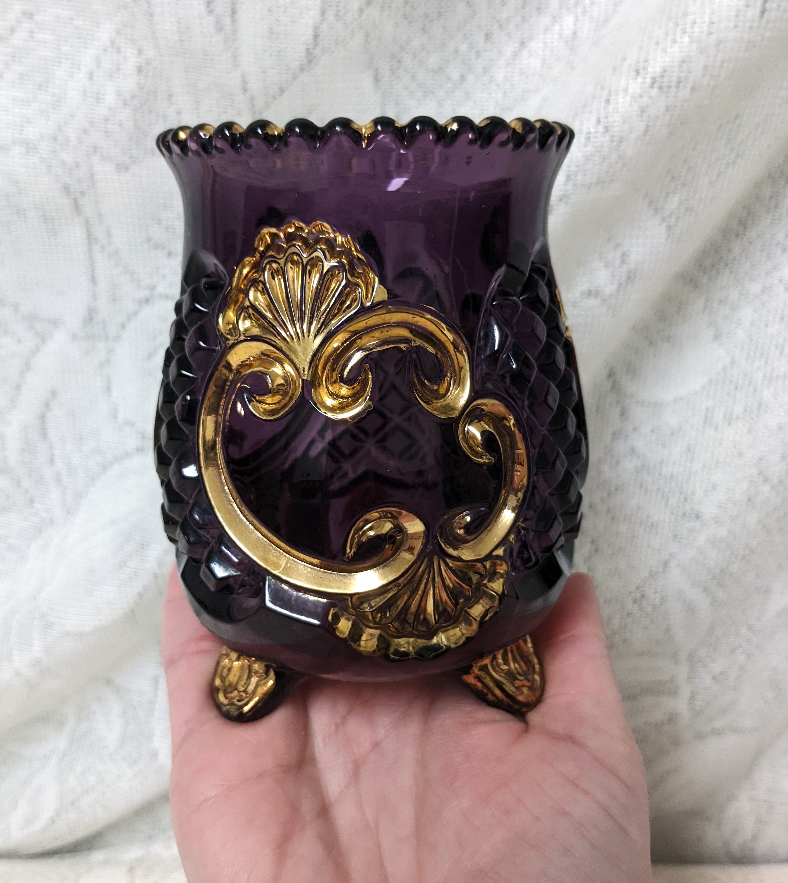 EAPG Riverside Glass Croesus Amethyst 1897 Spooner - Etsy