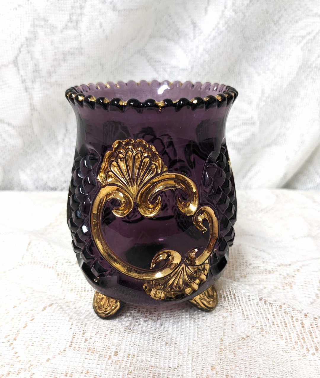 EAPG Riverside Glass Croesus Amethyst 1897 Spooner - Etsy