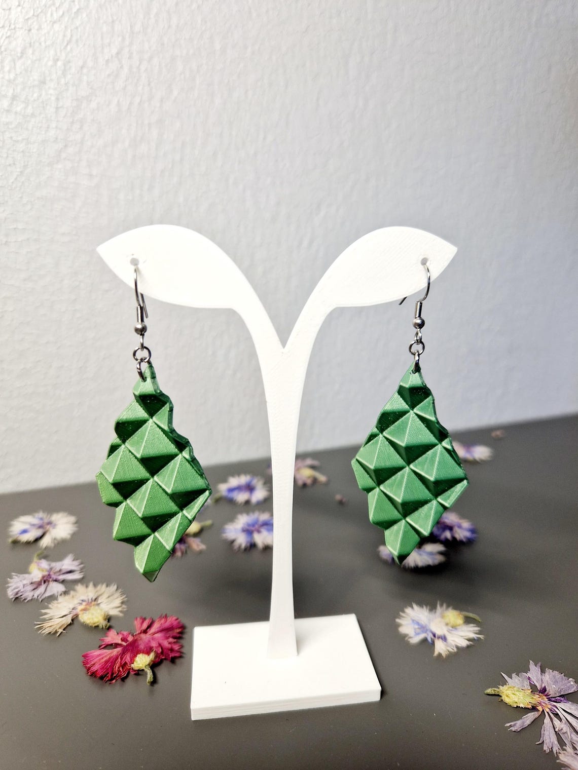 Rhombus 3d Printed Earrings | Geometric Earrings | Modern Earrings ...