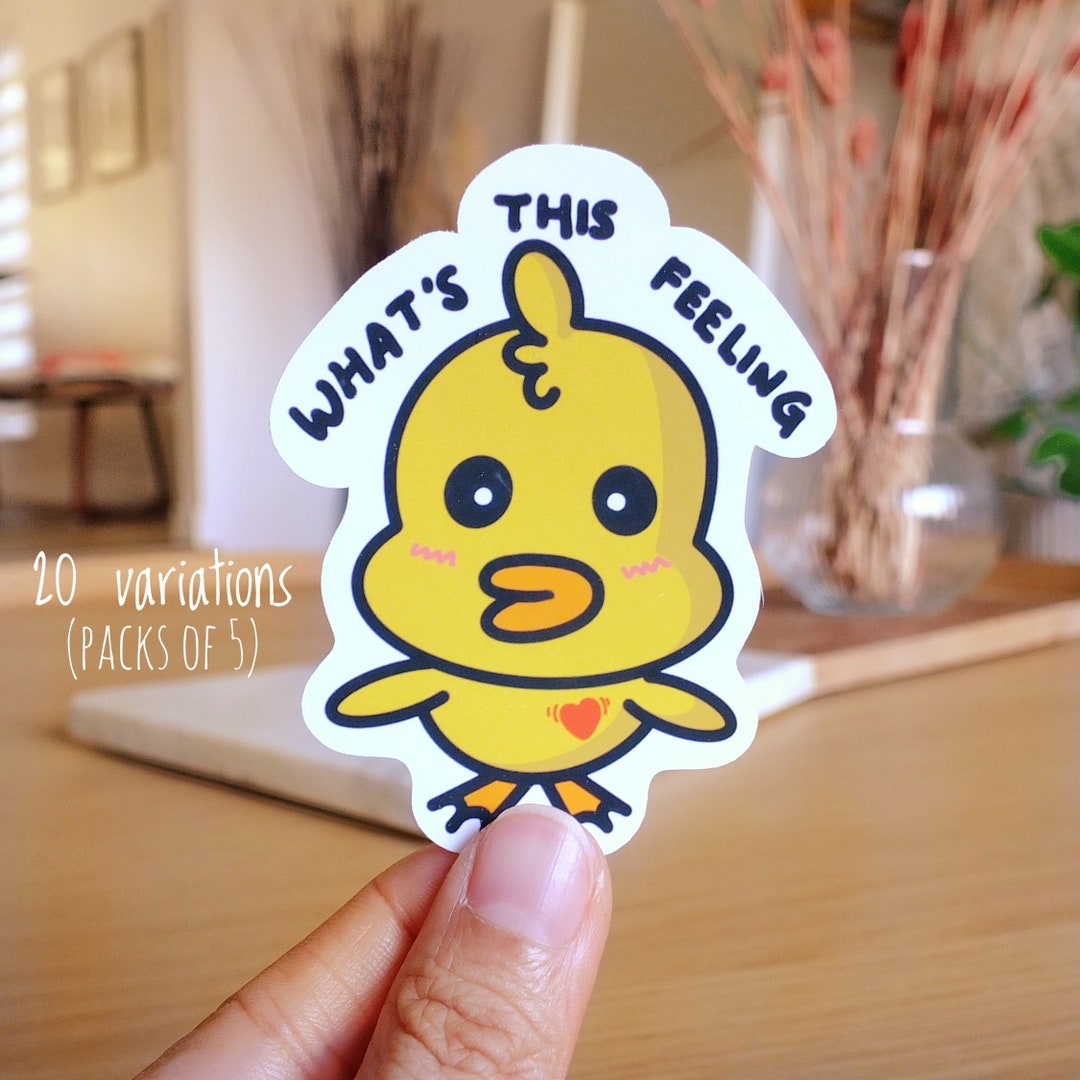 Cute Duck Sticker Packs of 5 Die Cut Stickers Handmade - Etsy