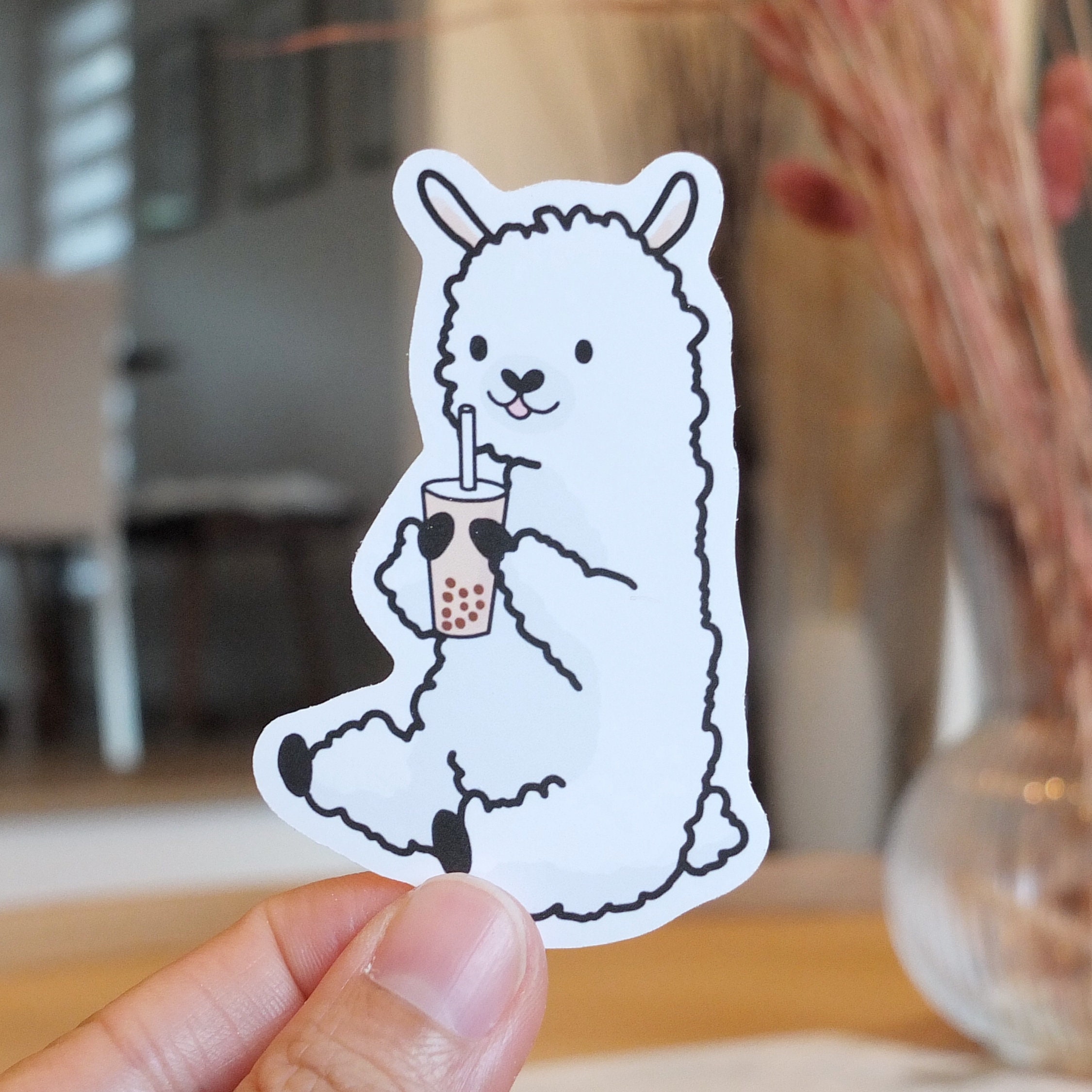 Cute Alpaca Sticker Packs of 5 Die Cut Stickers Handmade - Etsy