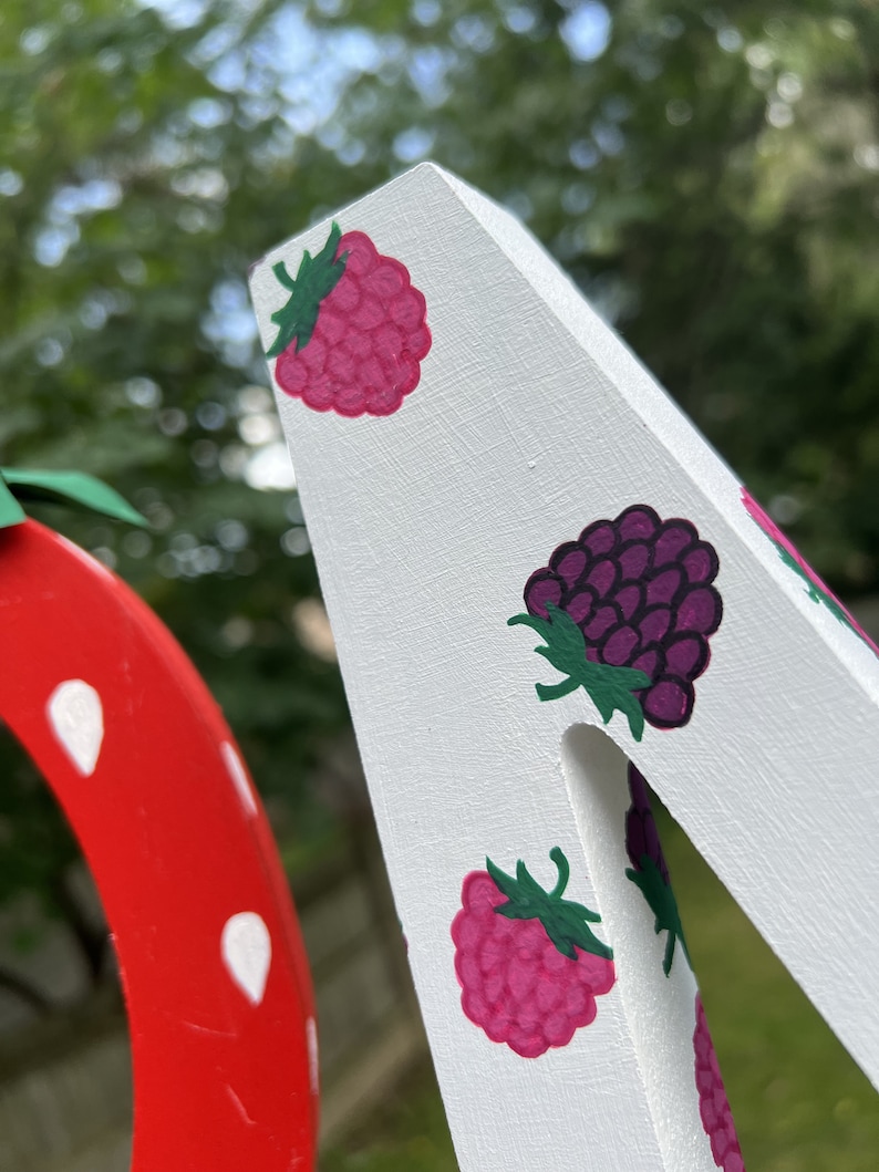Berry Themed Decor Number or Age Sign - Great for Kids Birthdays ...