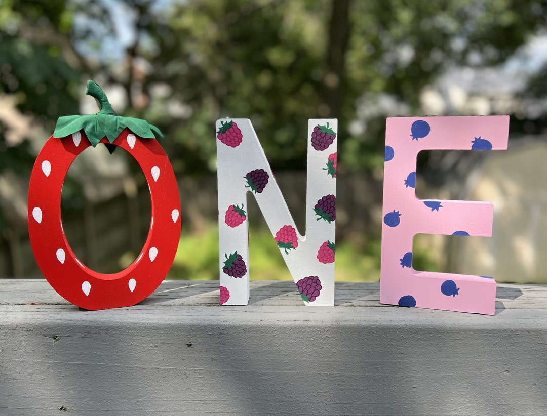 Berry Themed Decor Number or Age Sign - Great for Kids Birthdays ...