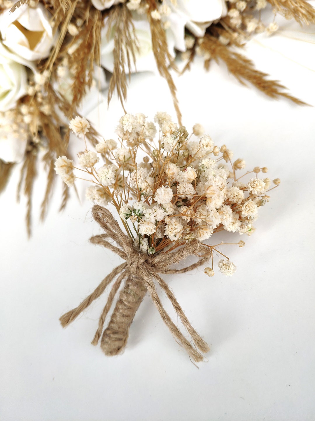 Dried Flower Boutonniere, Wildflower Boutonniere, Rustic Boutonniere ...