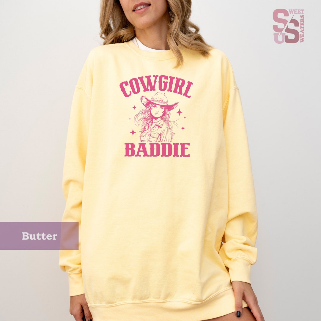 Cowgirl Baddie Sweatshirt, Womens Western Sweatshirt, Western Graphic ...