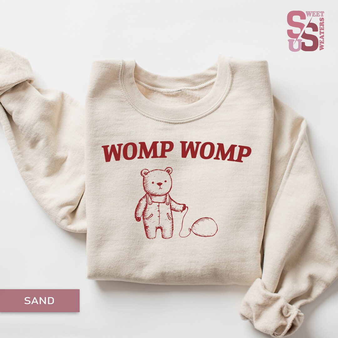 Bear Womp Womp Hoodie: Funny Meme Graphic Unisex Sweater - Etsy