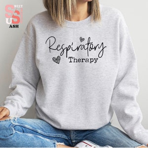 Respiratory Therapy Sweatshirt Therapist Gift Hoodie Pulmanary Shirt RT ...