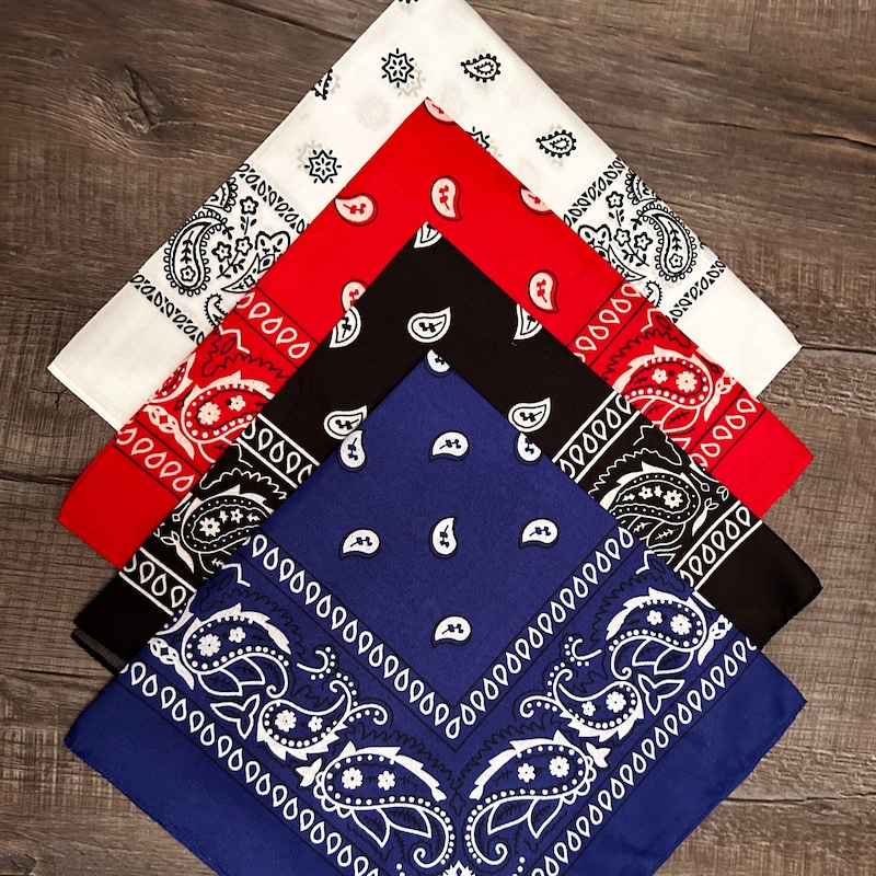 Embroidered Bandana - Etsy