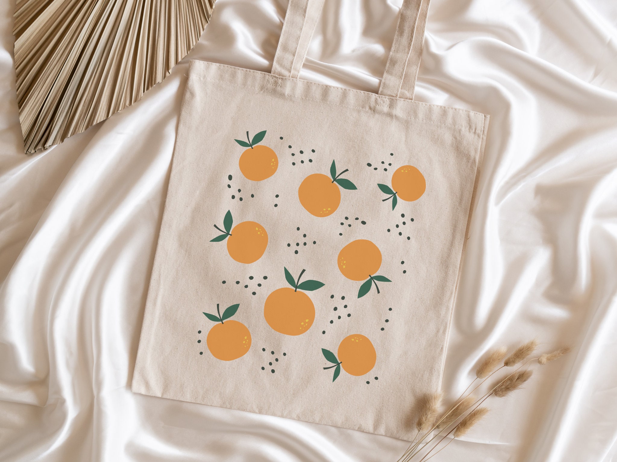 Oranges Tote Bag | Cute Tote Bag Oranges Bag Fruit Tote Aesthetic Bag ...